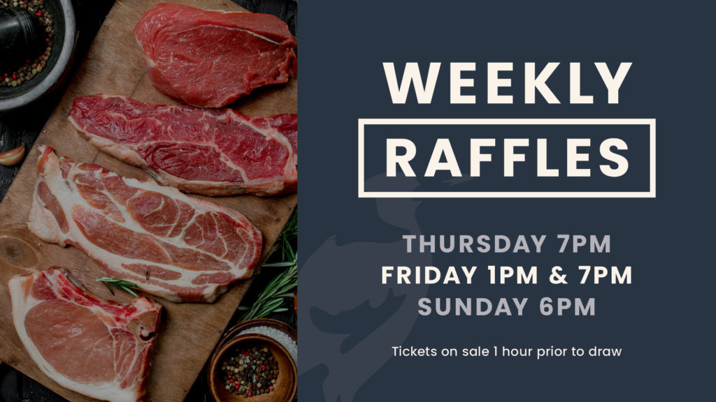 Weekly Food Raffles - Magpies Waitara