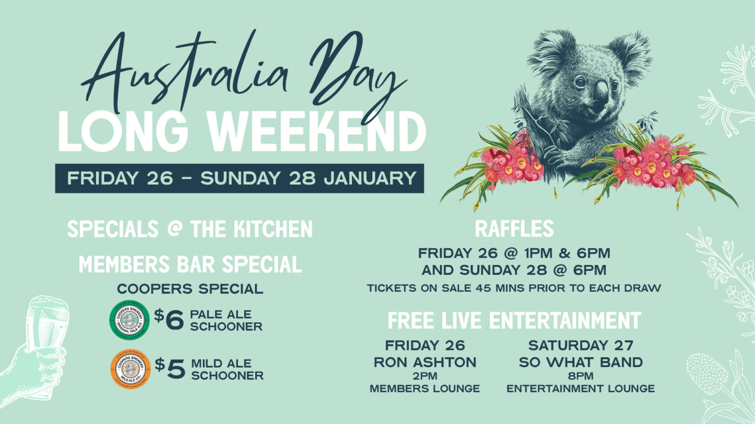 Australia Day Long Weekend - Magpies Waitara